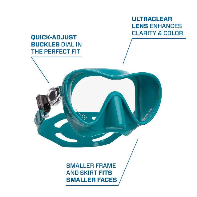 Trinidad 3 Dive Mask Turquoise SCUBAPRO