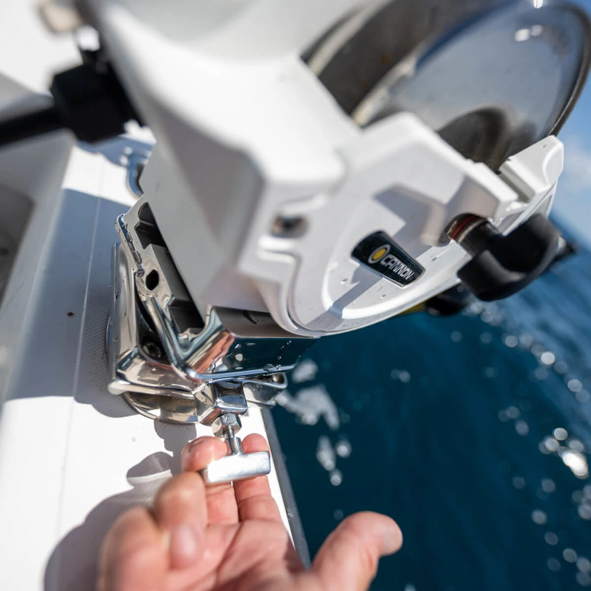 Low Profile Swivel Base, Stainless Steel - Cannon